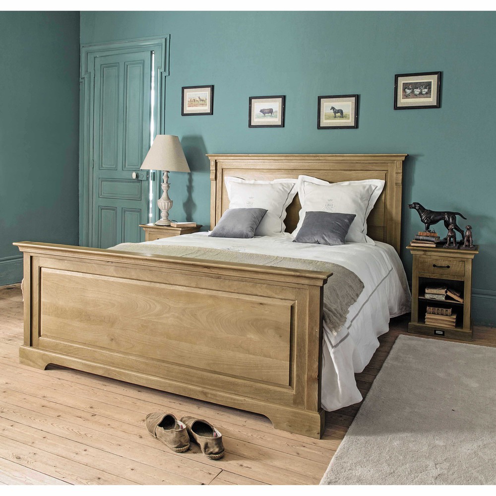 Lit 160x200 en manguier massif Naturaliste | Maisons du Monde